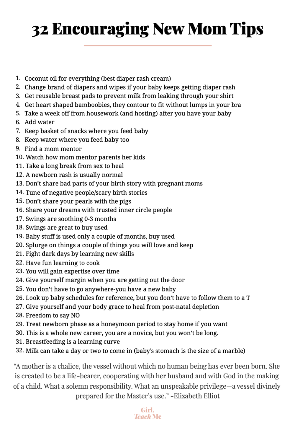 32 Encouraging New Mom Tips From Mom of 4 - Girl Teach Me